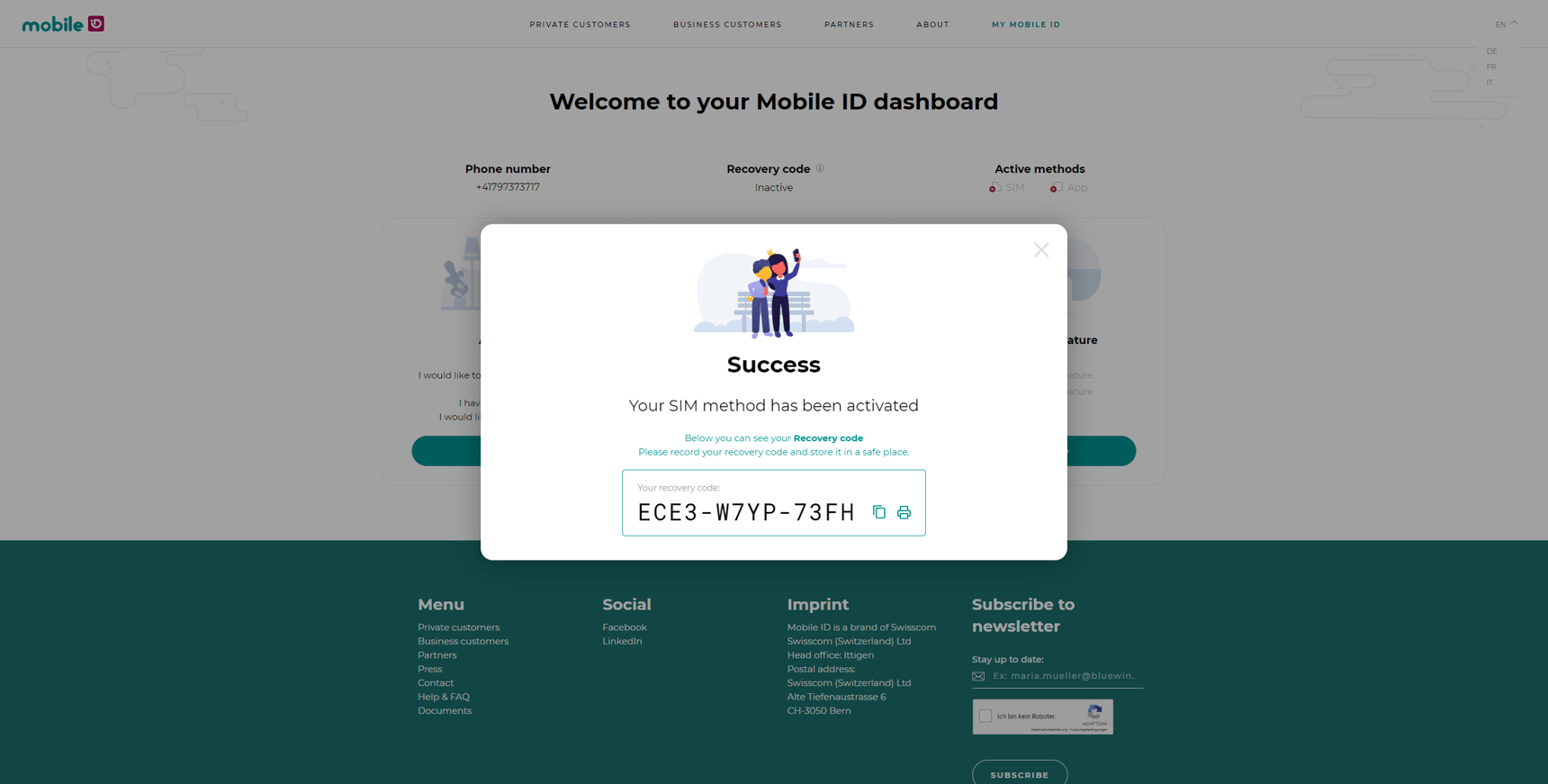 So aktivieren Sie die Mobile ID SIM auf Ihrem Mobiltelefon.